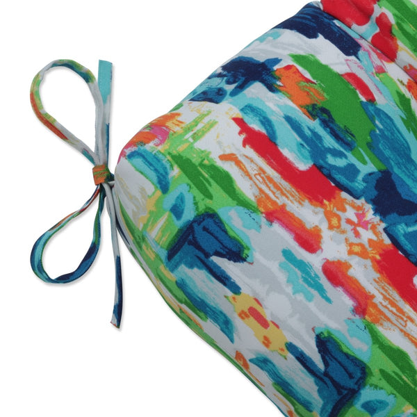 Abstract Reflections Multi Tufted Bench/Swing Cushion 48 inch - Pillow ...