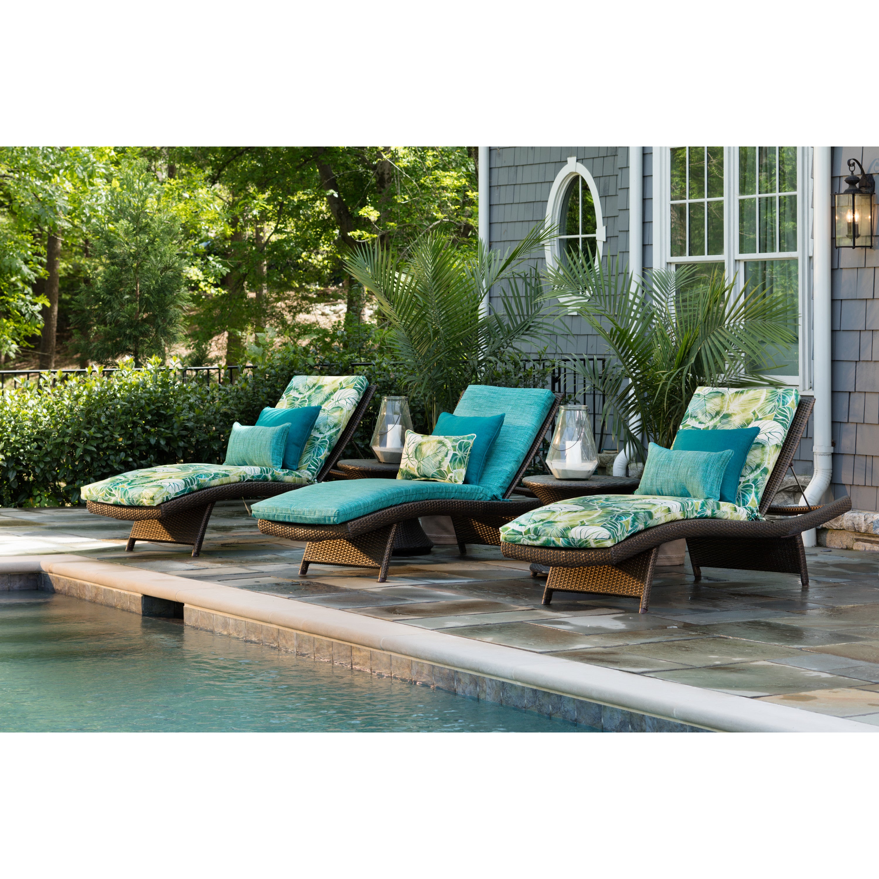 Outdoor/Indoor Remi Lagoon Chaise Lounge Cushion - Pillow Perfect